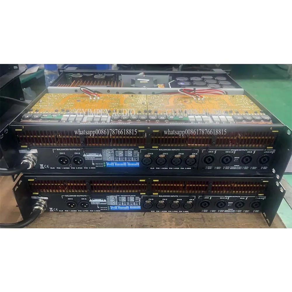 4400 watt line array power amplifier tube 4CH * 1300 watt 8 ohm ...
