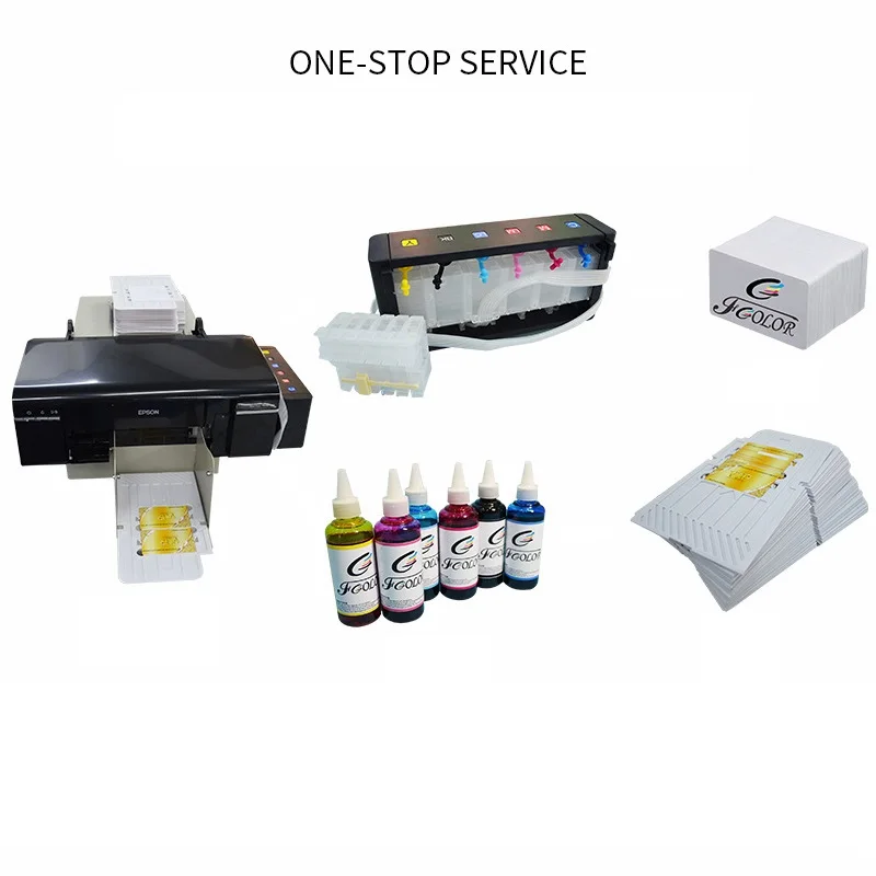 Cheap Price Plastic PVC ID Card Printer Machine with Max 50 Trays