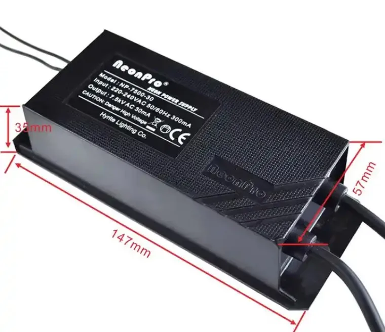 12kv 30ma Waterproof Black Neon Light Electronic Transformer 5kv 30ma ...
