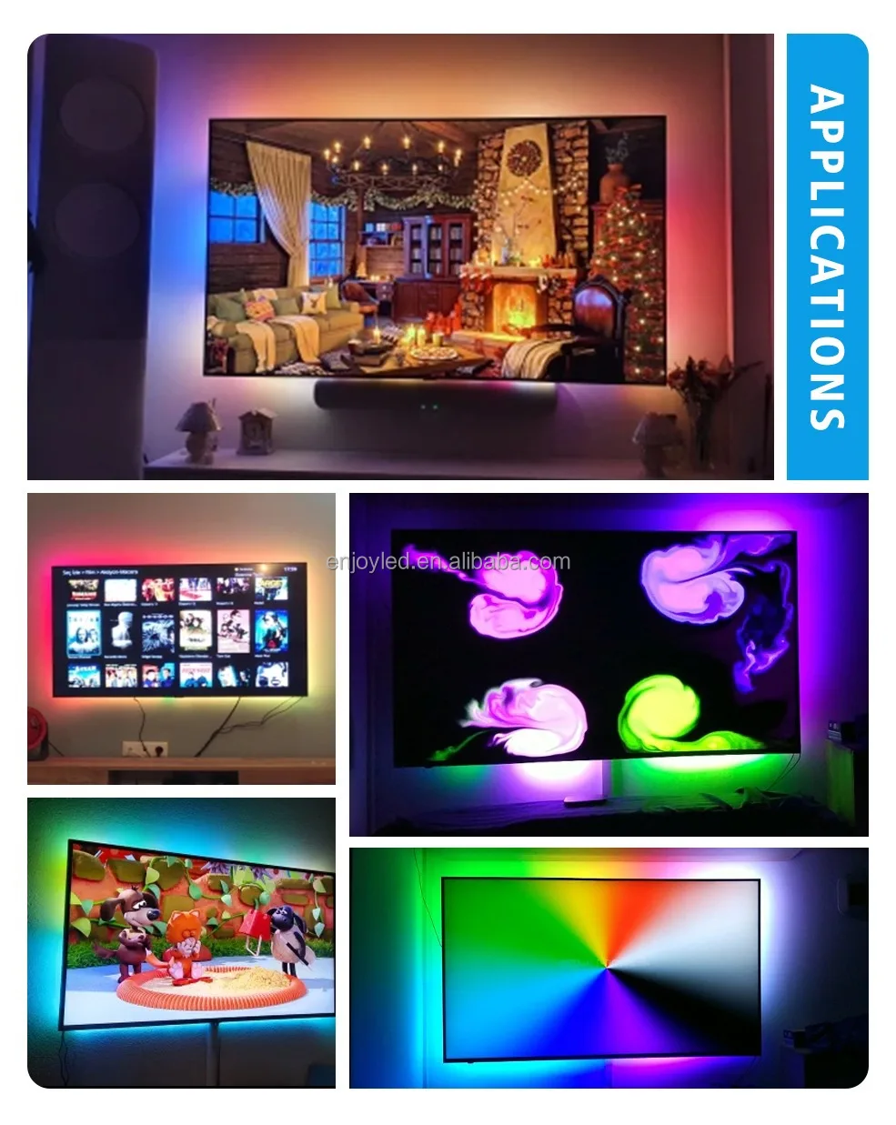 HD 8K60Hz Sync Box With Led Tv Backlight HDMI 2.1 Sync Box TV LED ...