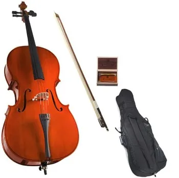 Full Size Cello Kit With Soft Case,Bow & Rosin - Musical Instrument For ...