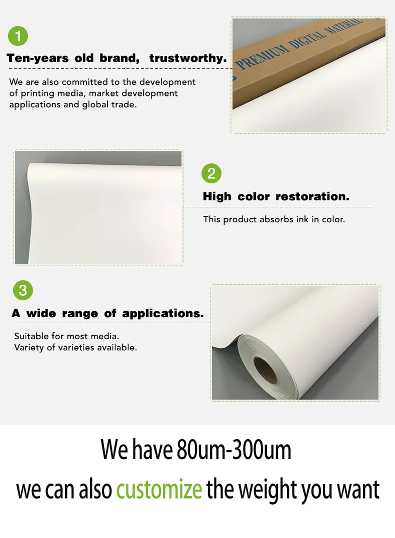 Lizheng 60 Inch Everyday Use Pp Matte Polypropylene Pp Synthetic Paper ...