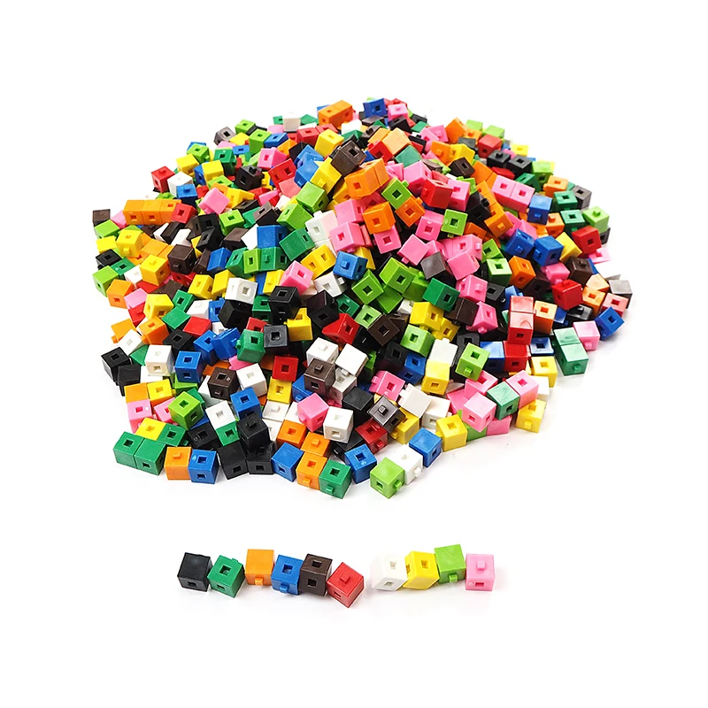 Math Learning Counting Blocks, Linking Cubes Counters, Plastic Math ...