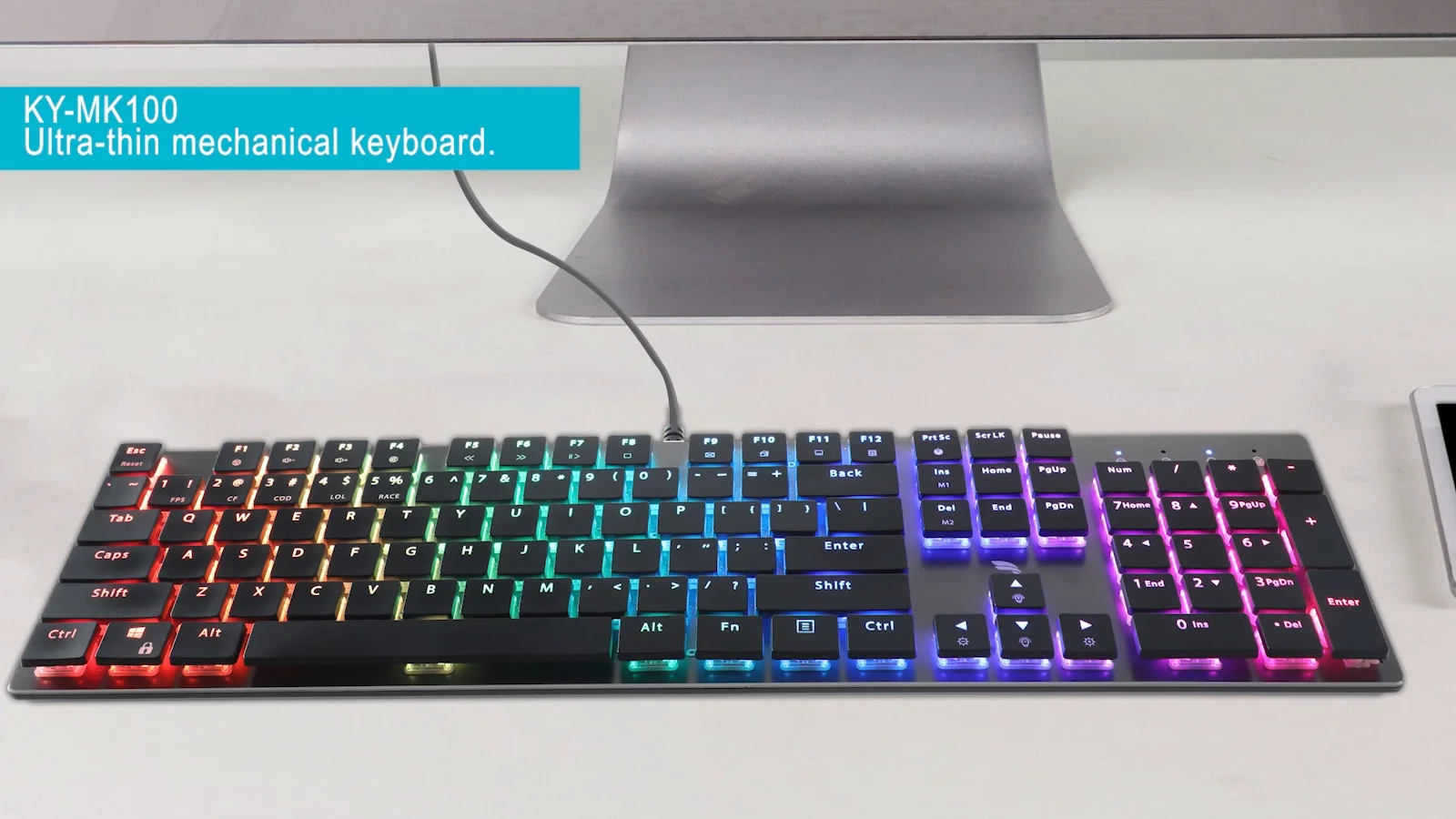 Factory Wholesale Rgb Altra-thin Real Mechanical Gaming Keyboard ...