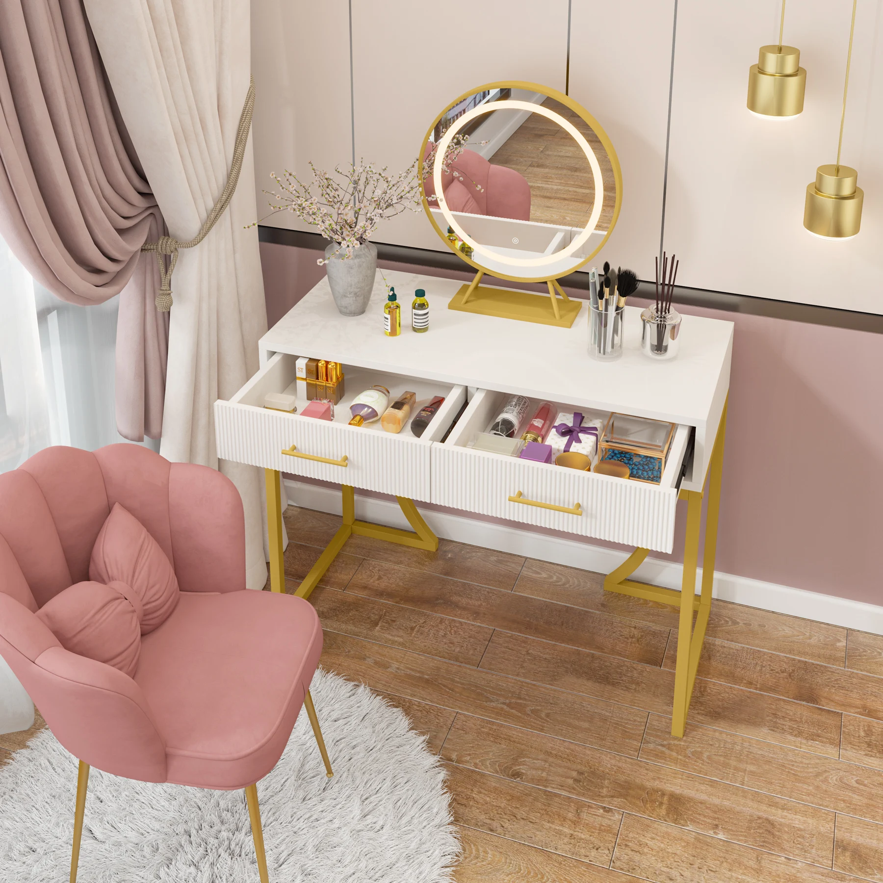 Tribesigns Factory Luxury Bedroom Furniture Adjustable Led Lighted ...