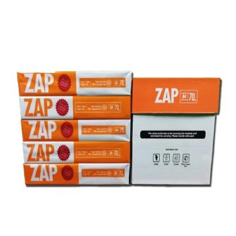Original Zap A4 Zap 80 Gsm 70 Gram Copy Paper / Bond Paper For Sale ...