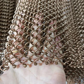 Decorative Coiled Wire Fabric Fabric Coil/metal Mesh Curtain For Home ...
