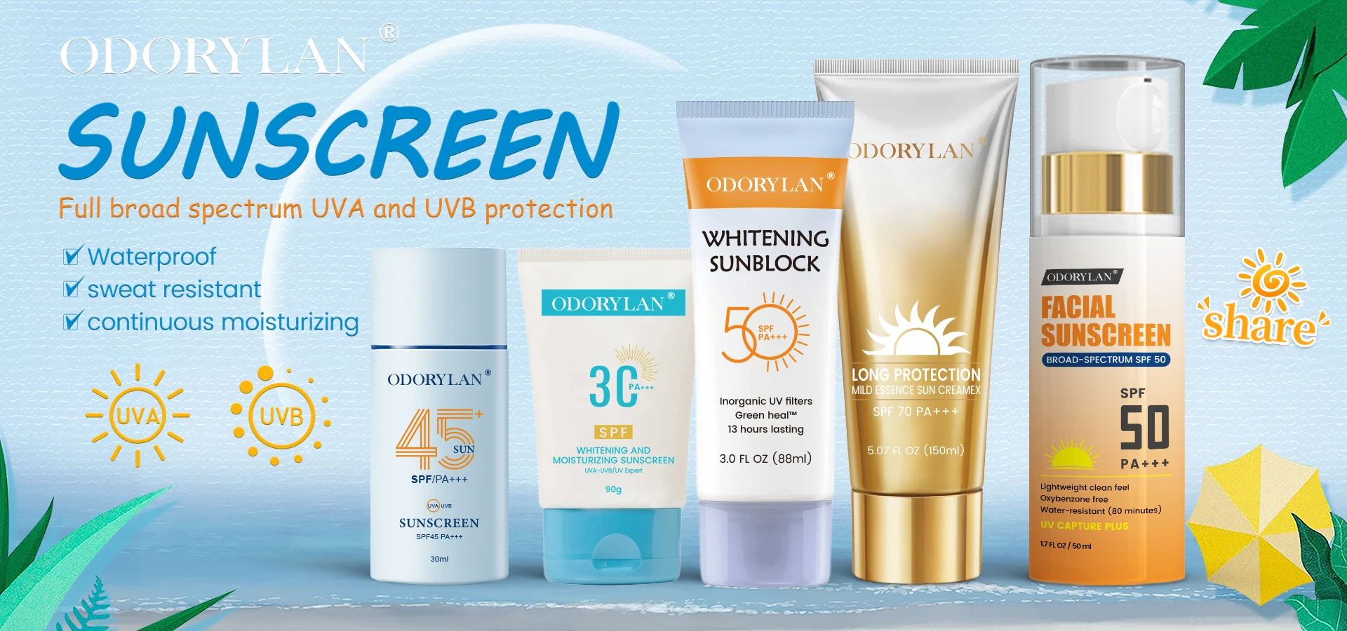 Best Sunscreen for Face Sunblock SPF 30 50 60 70 100 Mini Sun Bum ...