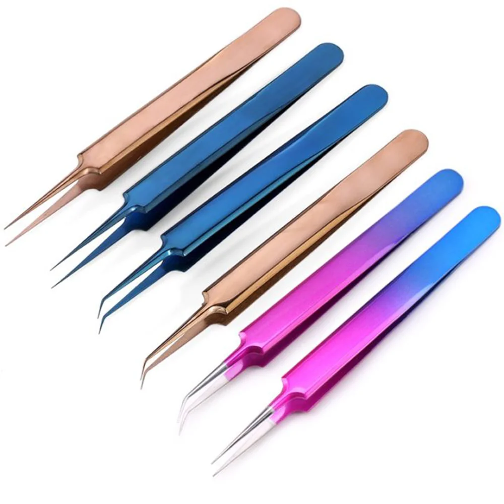 Lab Different Types Blunt End Straight Stainless Steel Tweezers