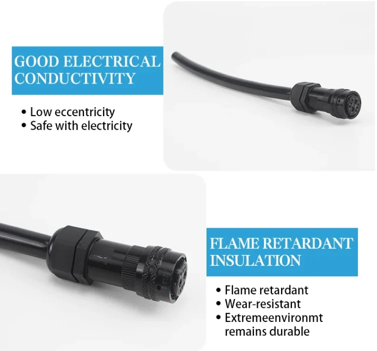 2pin 3pin M12 M16 Connector Led Waterproof Cable Ip67 Male Female Jack ...