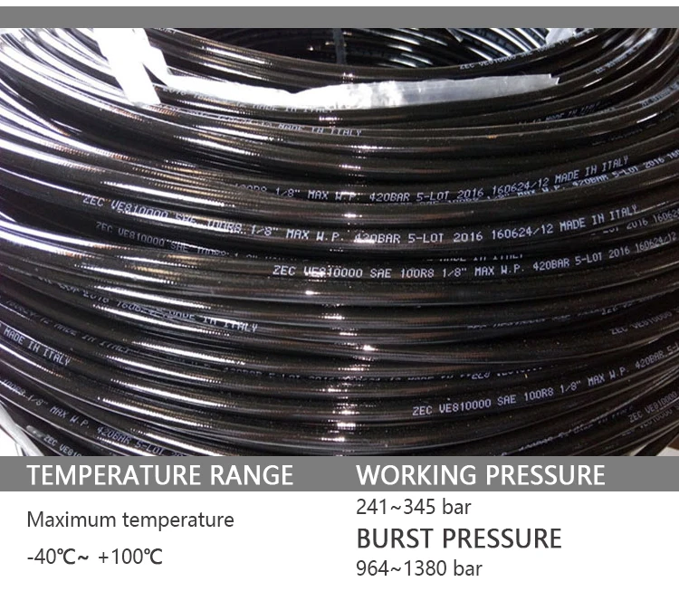 1/8" ~ 1" 5/16 Thermoplastic High Pressure Hydraulic Hose Sae100 R7/sae ...