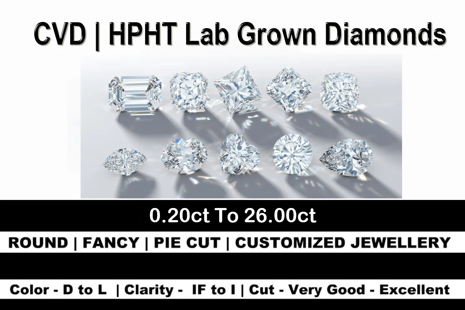 10.962ct Cvd Rough Lab Grown Rough Diamonds Manufacturer Type2a Rough ...