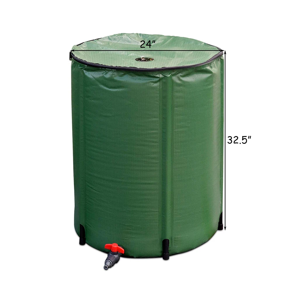 2024 250 Gallon Collapsible Heavy Duty Pvc Rain Barrel Plastic Water ...
