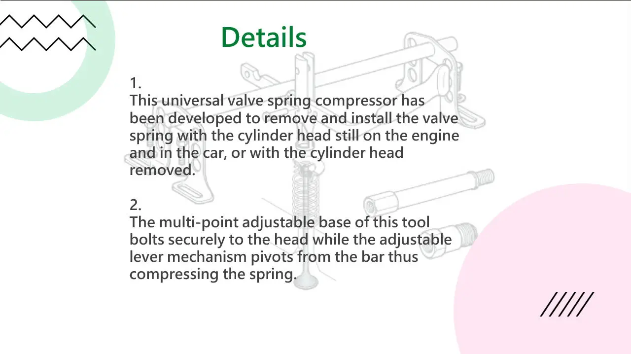 Valve Spring Compressor Removal Installer Tool Kit for BMW Marine ...