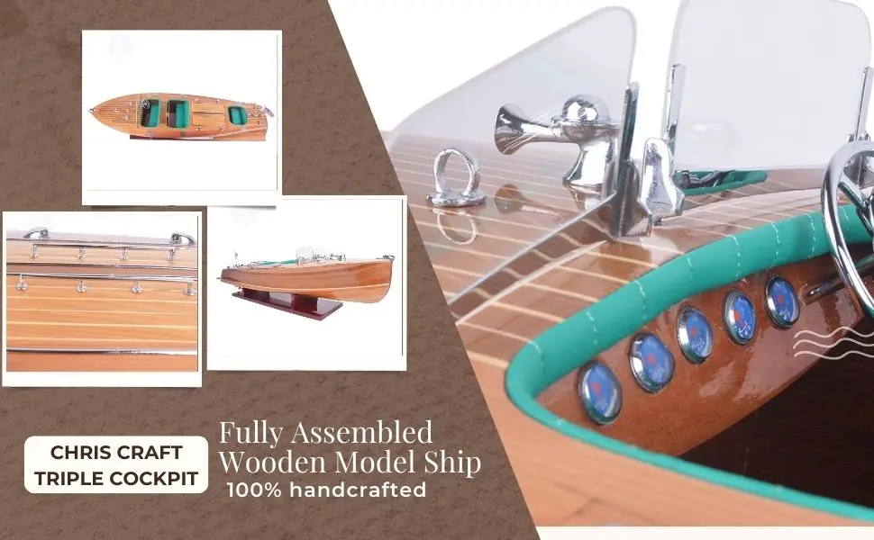 Chris Craft Triple Cockpit Model Ship 80 Cm | Sample Avaialble - Buy ...
