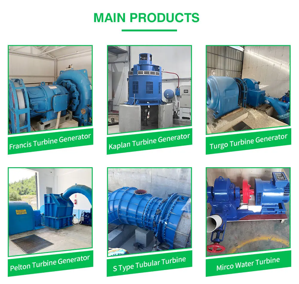 Mini Hydro Electric Water Turbine Generator 1kW 2kW 3kW for Small Hydro ...