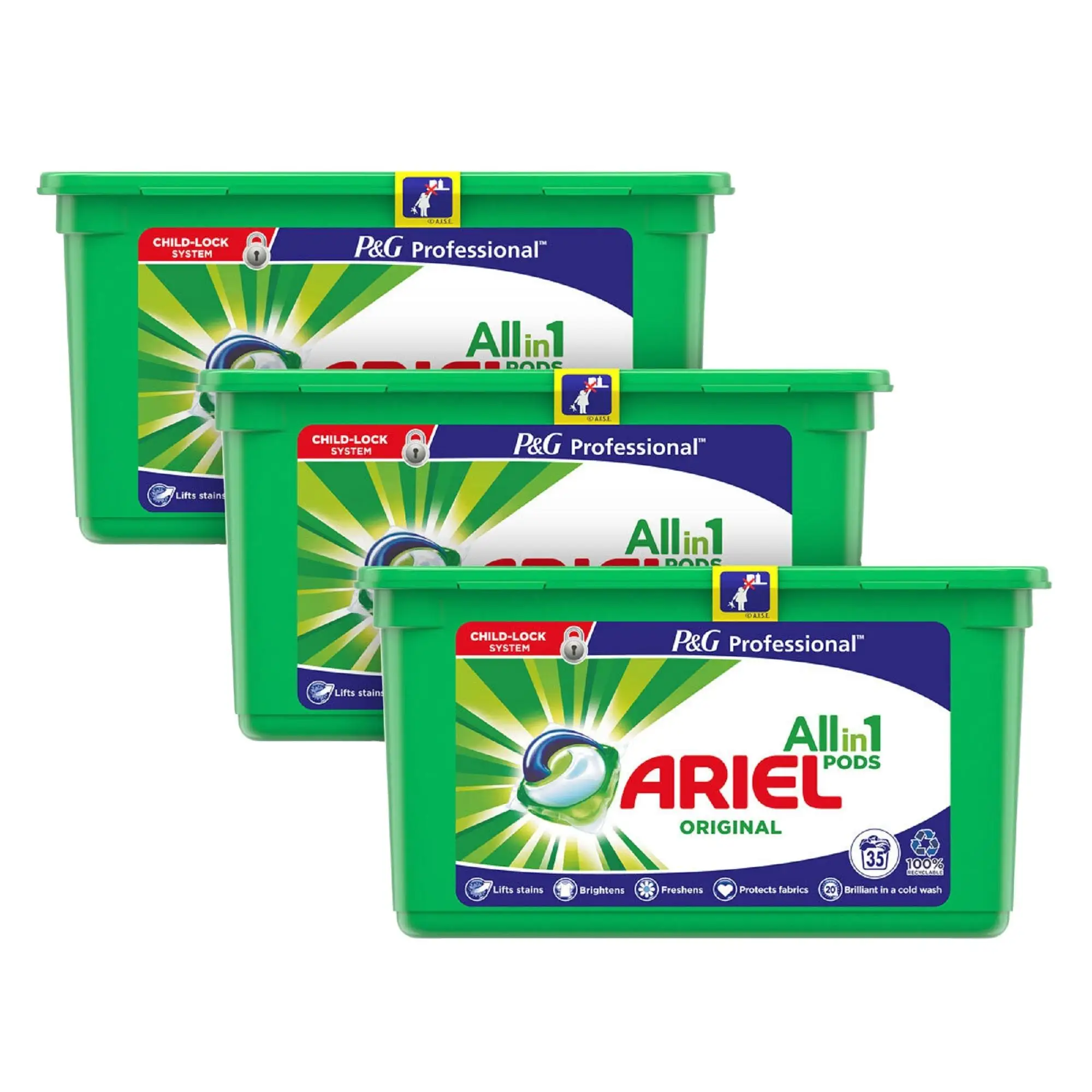 Ariel Pods All-in-one Ariel Pods/capsules Washing Liquid Laundry ...