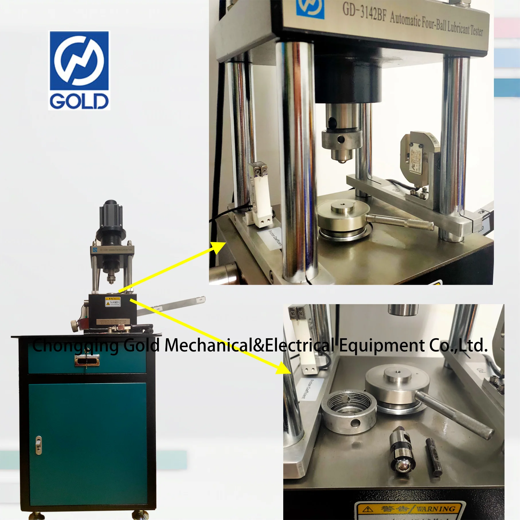 Astm D4172 Four Ball Wear Test Machine For Fluid Lubricants Astm D2596