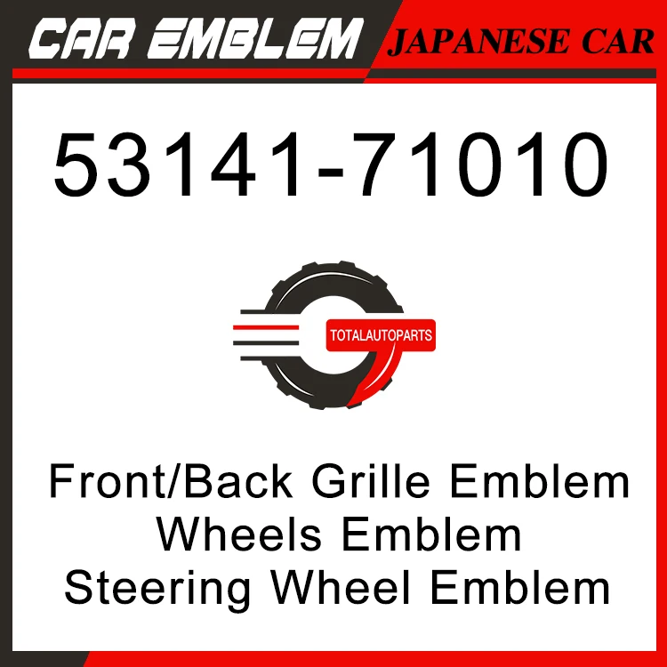 Genuine Front Emblem Radiator Grille (Or Front Panel) OEM 5314171010 ...