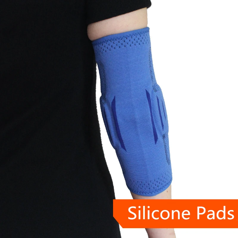 Nylon With Silicone Pad Compression Elbow Band With Anti Slip Silicone ...