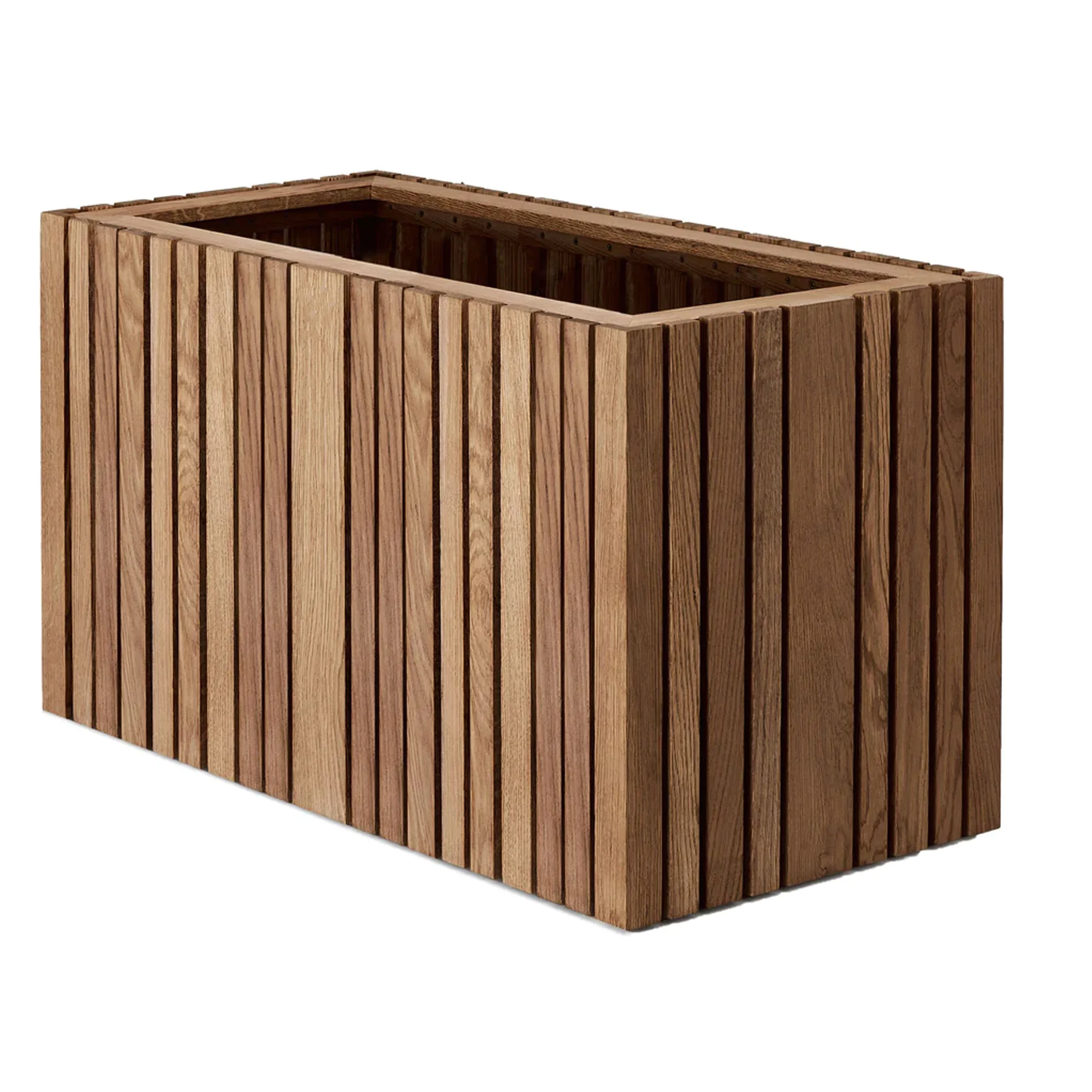 Outdoor Natural Wooden Rectangle Planter Home & Garden Pot For Plant ...