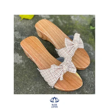 Footwear New Style 2024 Vietnamese Wooden Clogs (guoc Moc) Sandal For ...