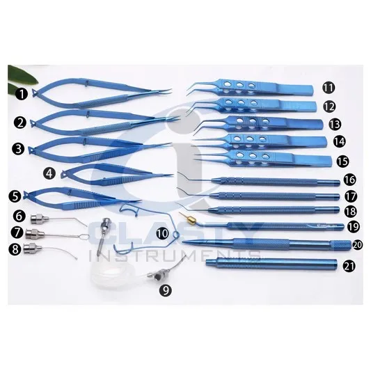BLEPHAROPLASTY SET EYE SURGERY SURGICAL INSTRUMENTS MAJOR EYELID MICRO ...