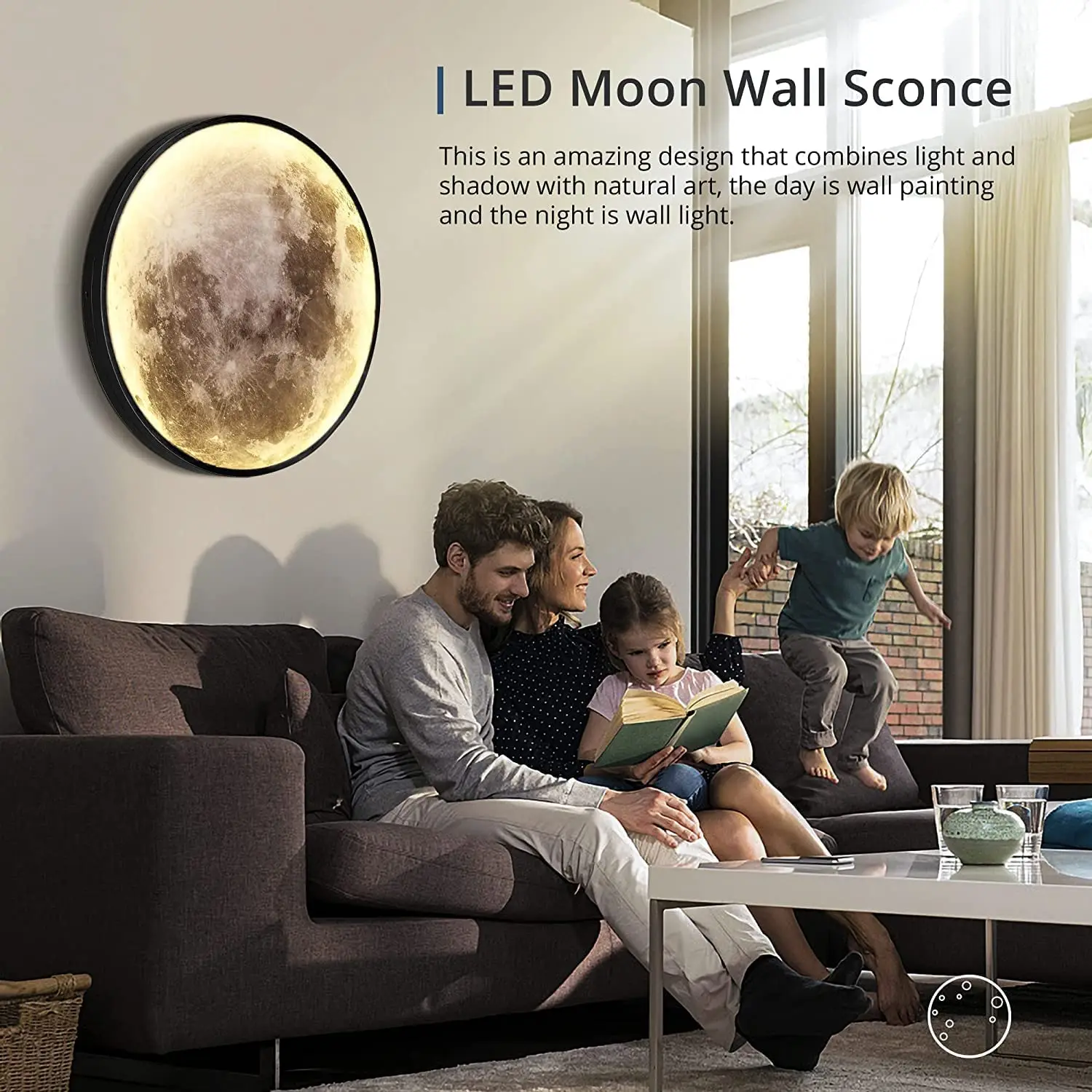 Modern LED Moon Wall Lamps - Stylish and Efficient Lighting