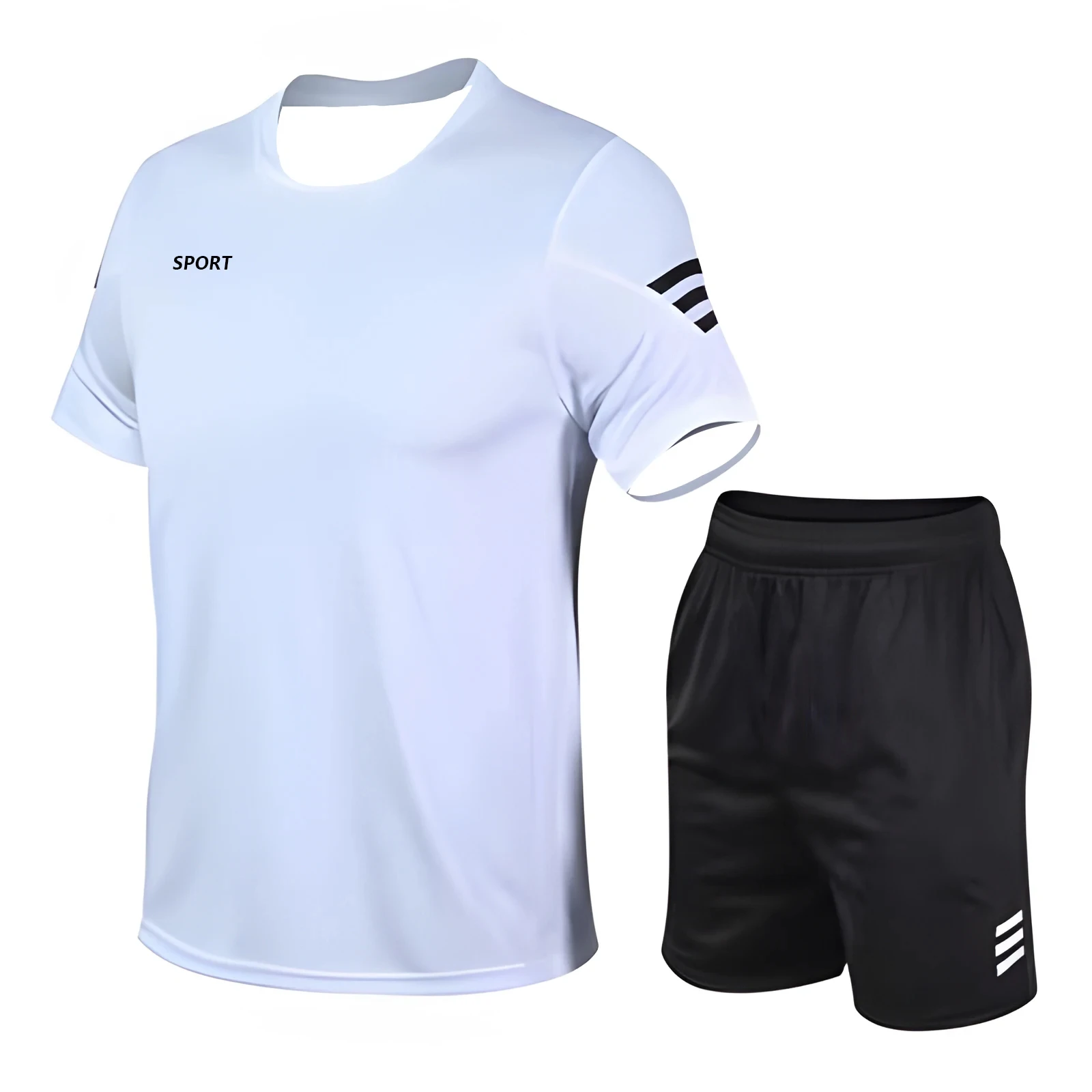 Soccer Team Uniform Training Quick-drying Short-sleeved Shorts Fitness ...