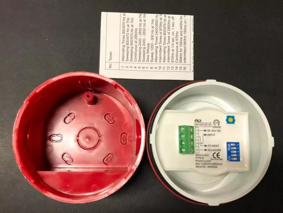 Fire Protection Smoke Detector Ah-03127-s En54 Fire Alarm Siren ...