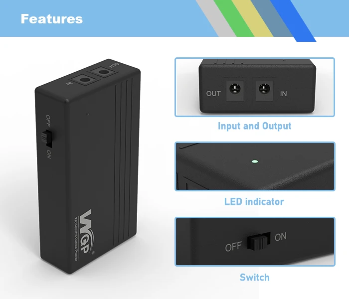 Wgp Mini Ups Wifi Router 2a12v Ups Backup Battery For Wifi Router 12v ...