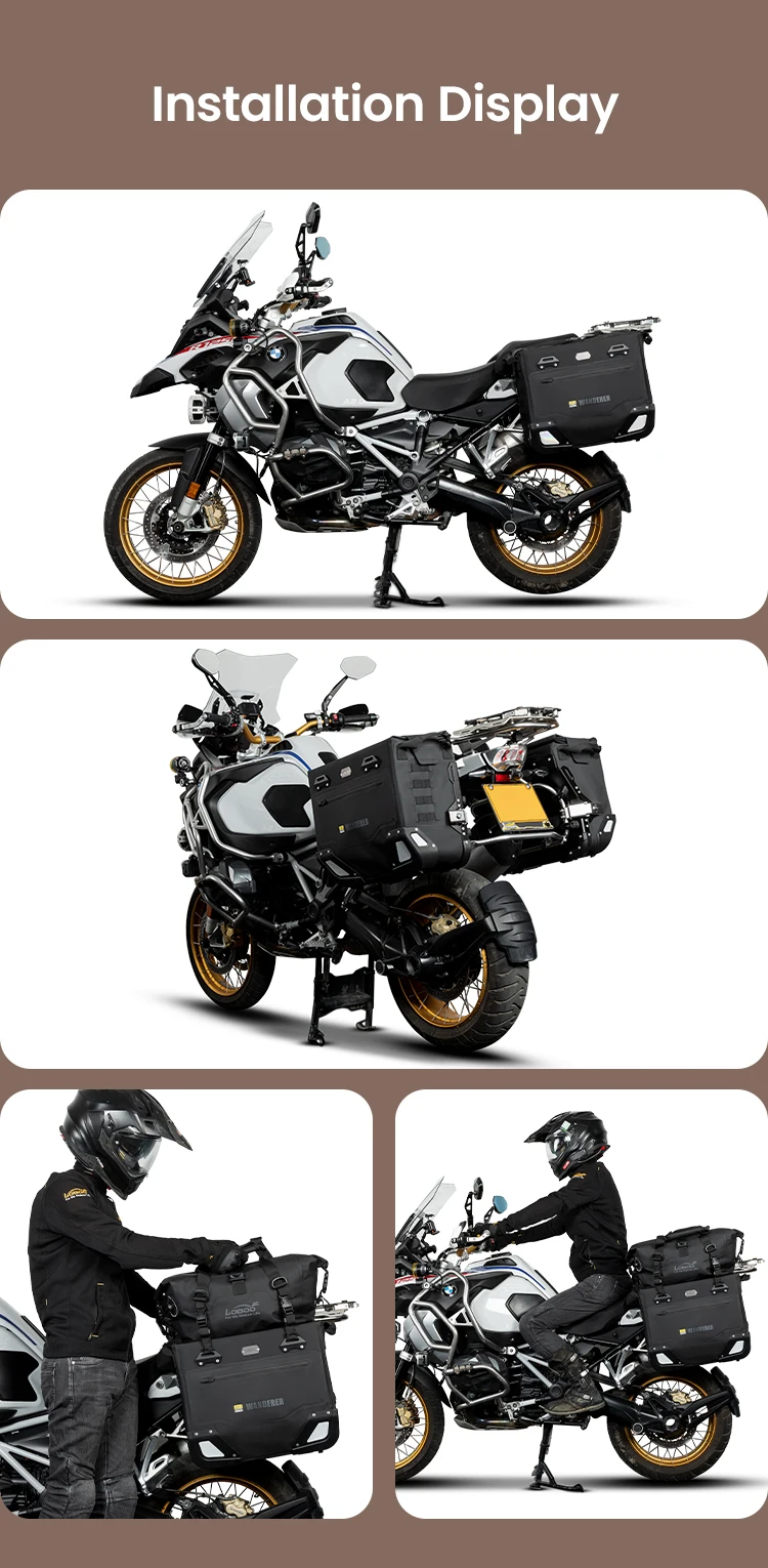 LOBOO Wanderer Series Side Bag - Ultimate Motorcycle Bag