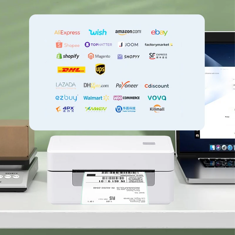 BY108UP Thermal Shipping Label Printer - 4*6 Direct Thermal