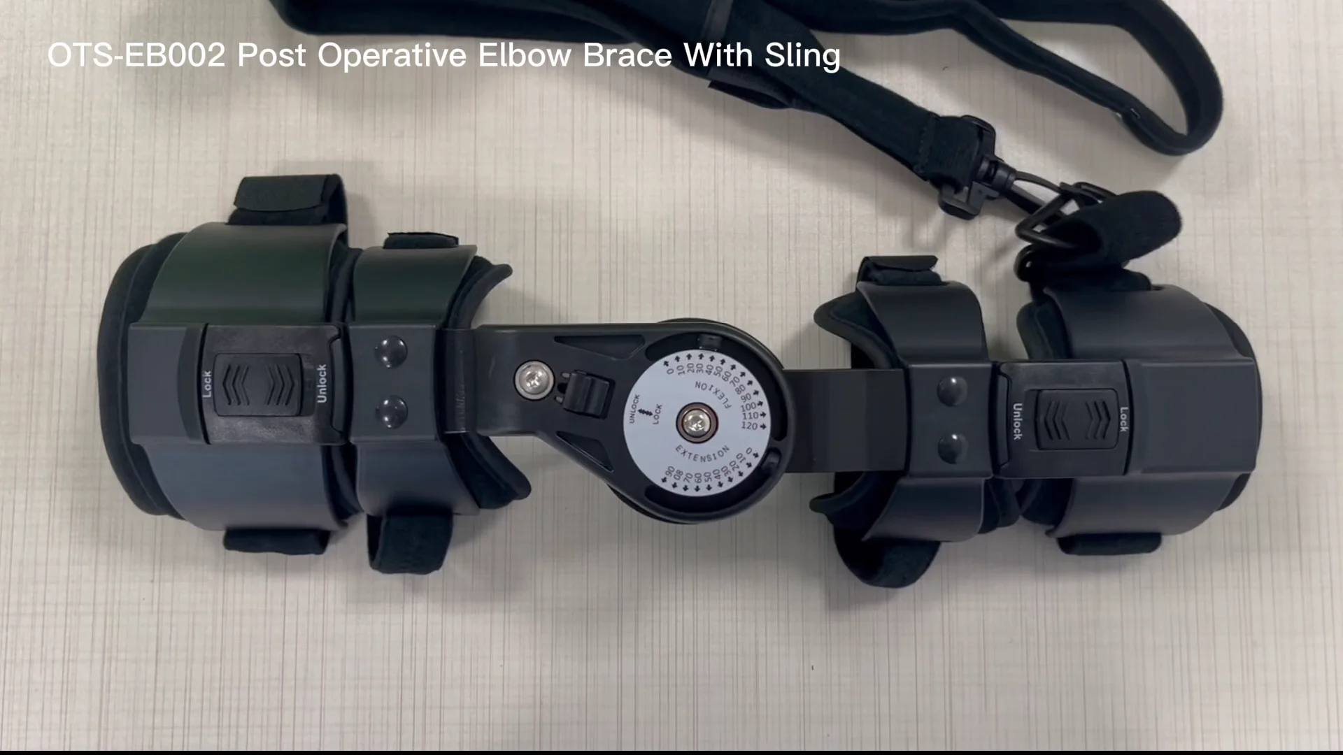 Adjustable Rom Orthopedic Hinged Elbow Brace With Arm Sling For ...