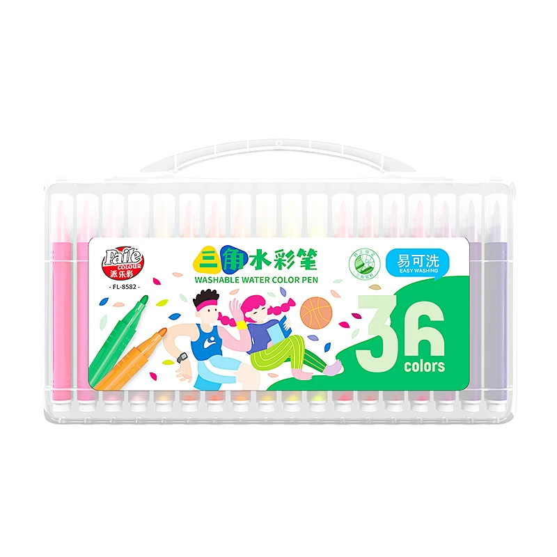 36 Assorted Colors Drawing Pen Kit Water Color Medium Tip Pen With ...