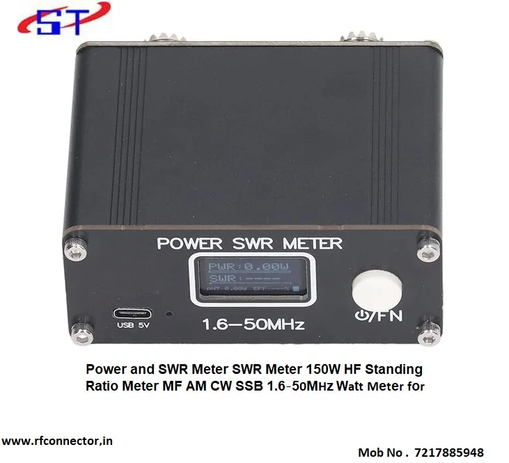 Swr Power Meter 1.6-50mhz Hf Standing Radio Meter - Buy Rf Connetor ...