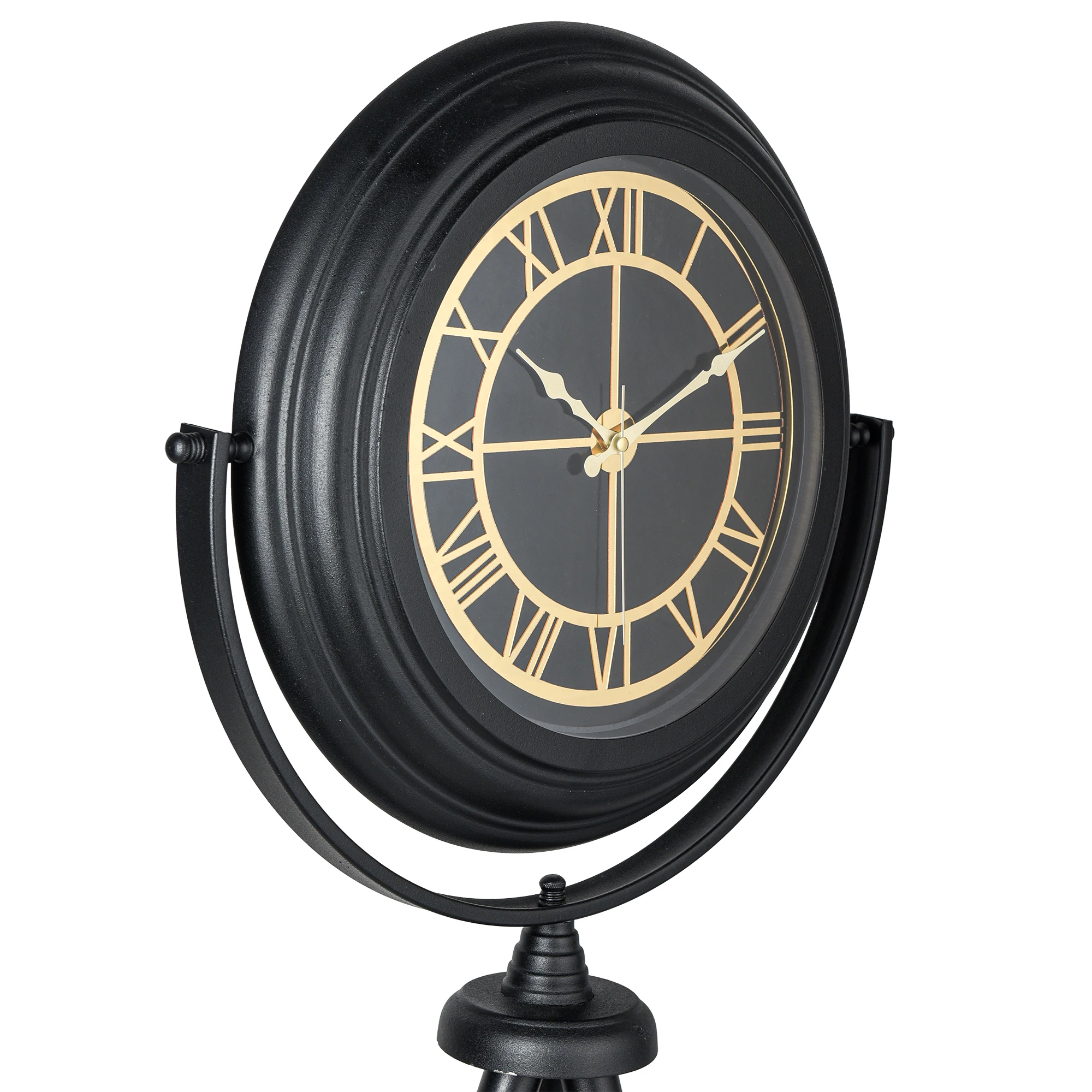 Modern Design Ayp-811-a-2 Tripod Clock With Metal Case Mineral Glass ...