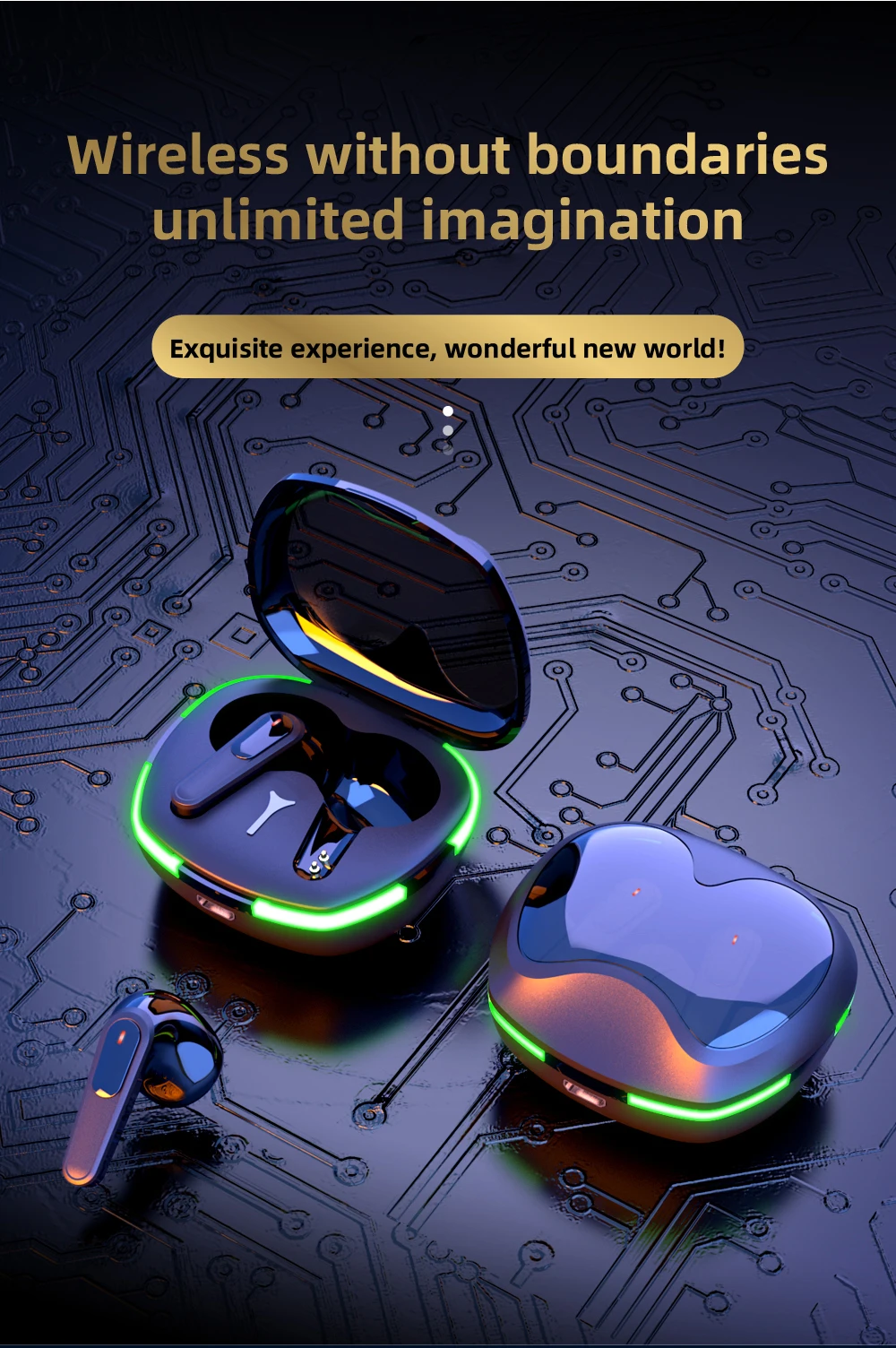 Pro60 Earphones - TWS True Wireless Earbuds with IPX-5 Waterproofing