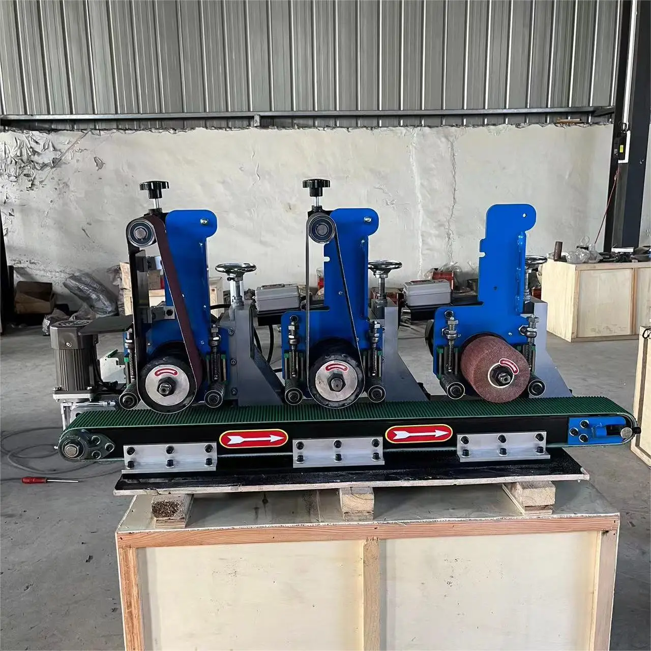 Flat Bar Small Sheet Metal Deburring Polishing Machine