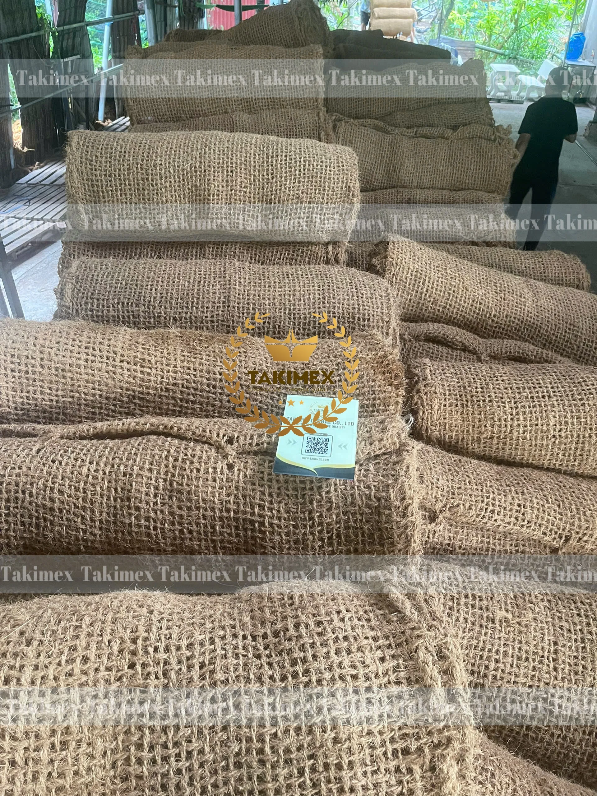 Coconut Fiber Shade Sails - Natural, Durable, and UV Protected