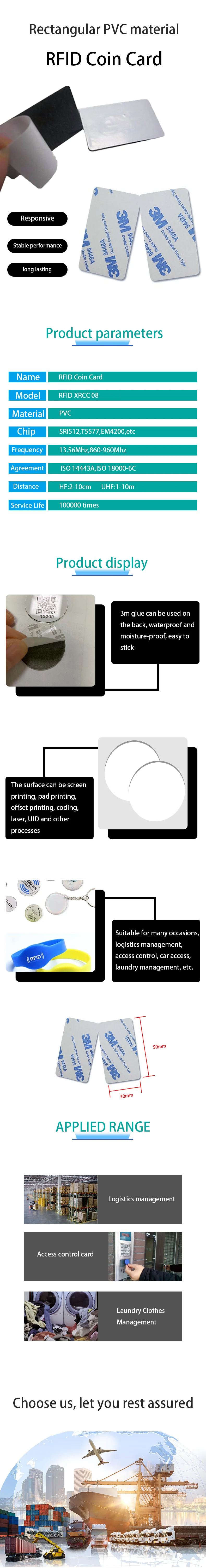 Waterproof Rfid Token/disc/coin Tag 125khz Rfid Sticker Coin Rfid Round ...