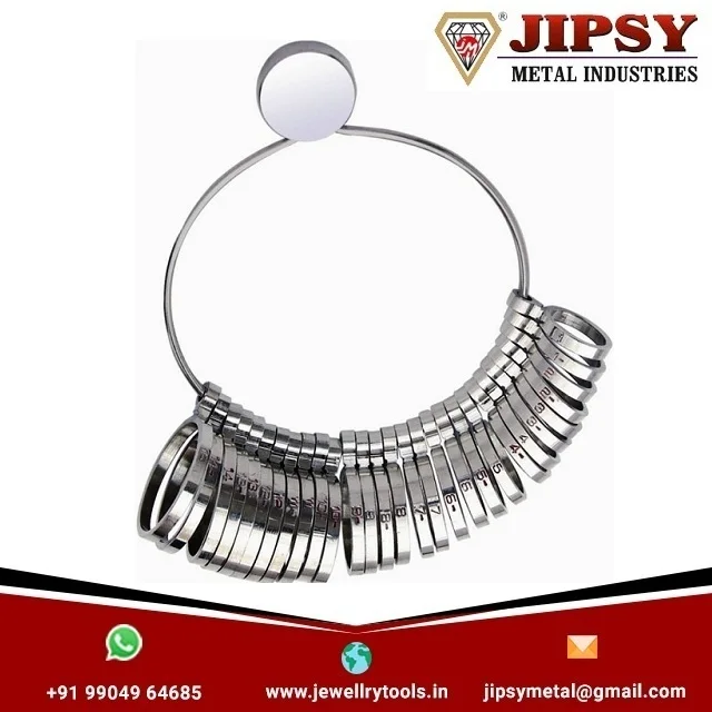 3mm Wide Finger Ring Sizer Gauge Set Sizes Half Sizes 1-15 US Standard ...