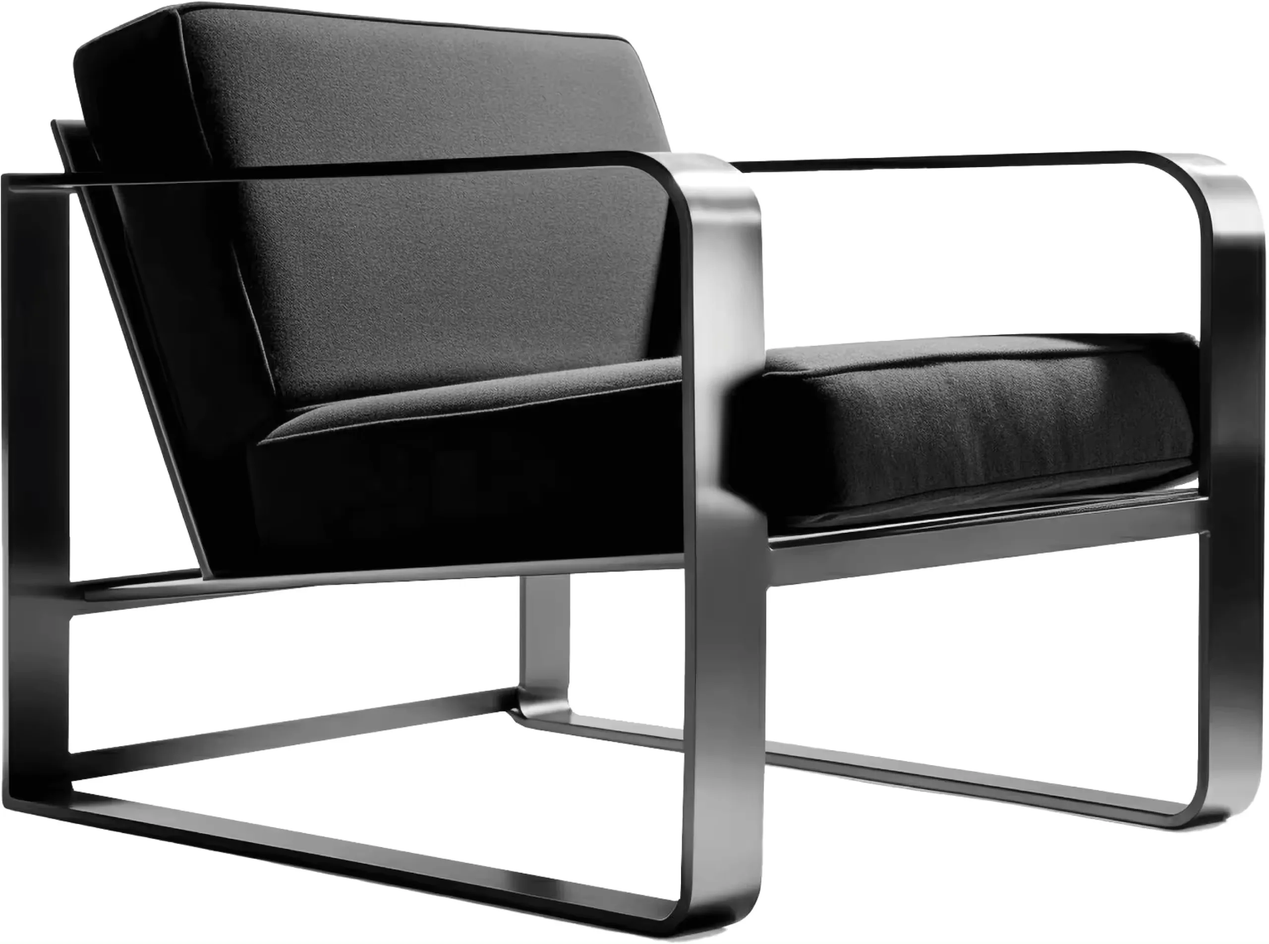 Modern Luxury Commercial Hotel OEM Furniture Black Metal Frame Chair ...