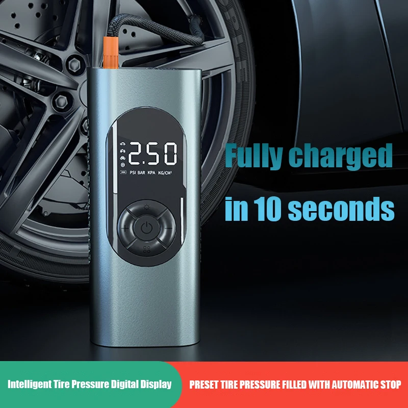 Wireless 12v Tire Inflator Digital Automatic Tire Inflators Portable ...