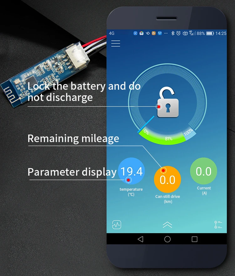 JBD Smart BMS DP04S007 - 4S 12V Lithium Battery Management