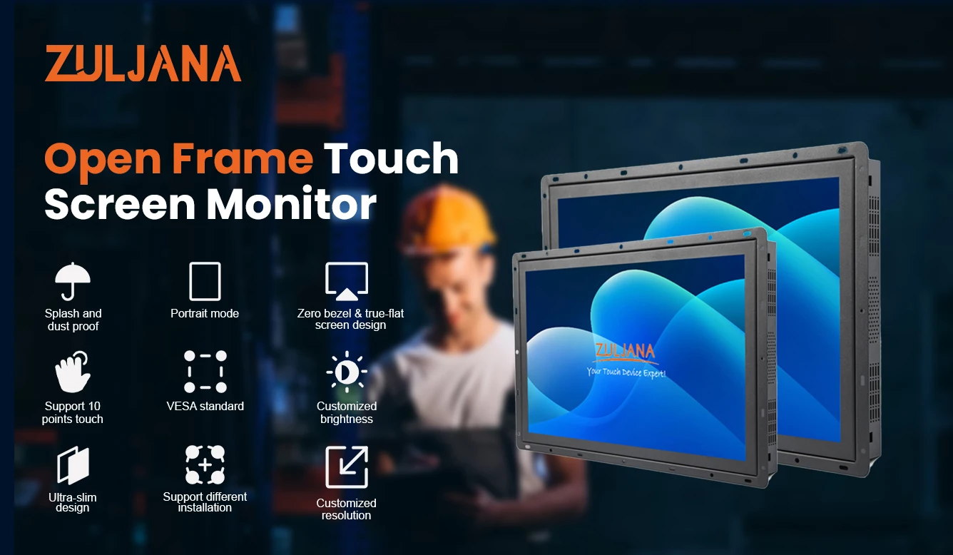 7 Inches Multitouch Open Frame Touch Screen Monitors For Industrial Use ...