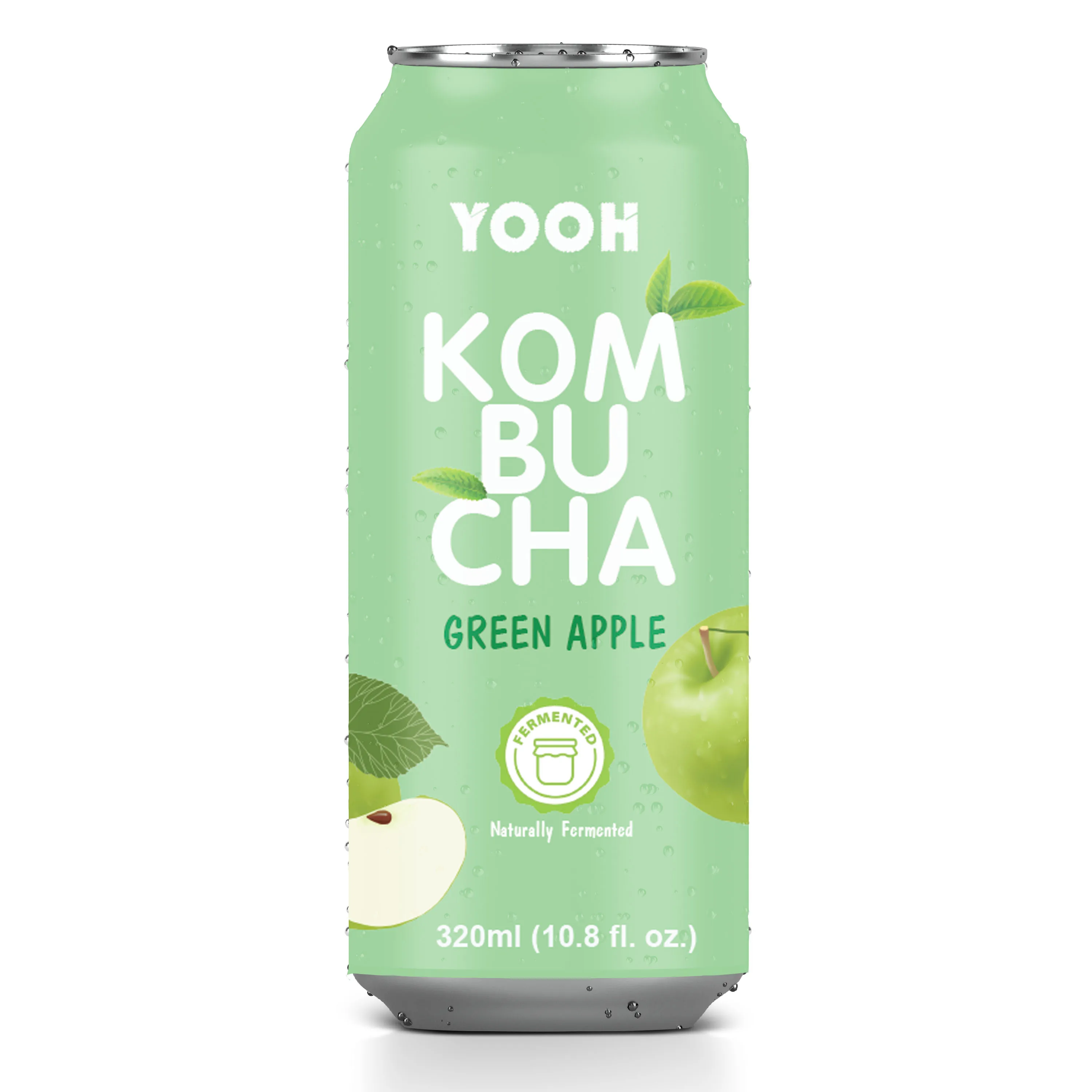 Kombucha Juice Drink 330ml Can Fresh Kombucha Green Apple Juice Oem/odm ...