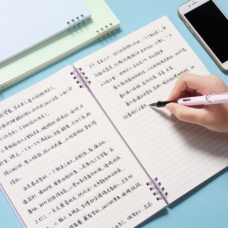 Spiral Notebook Pastel Color Translucent PP Cover Custom Printing ...