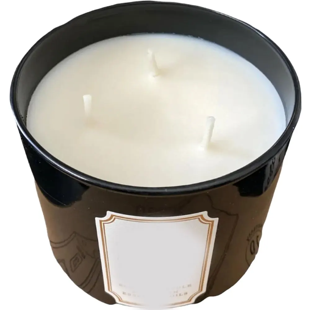 Works White Barn 3-Wick Scented Candle Mahogany Teakwood High Intensity ...