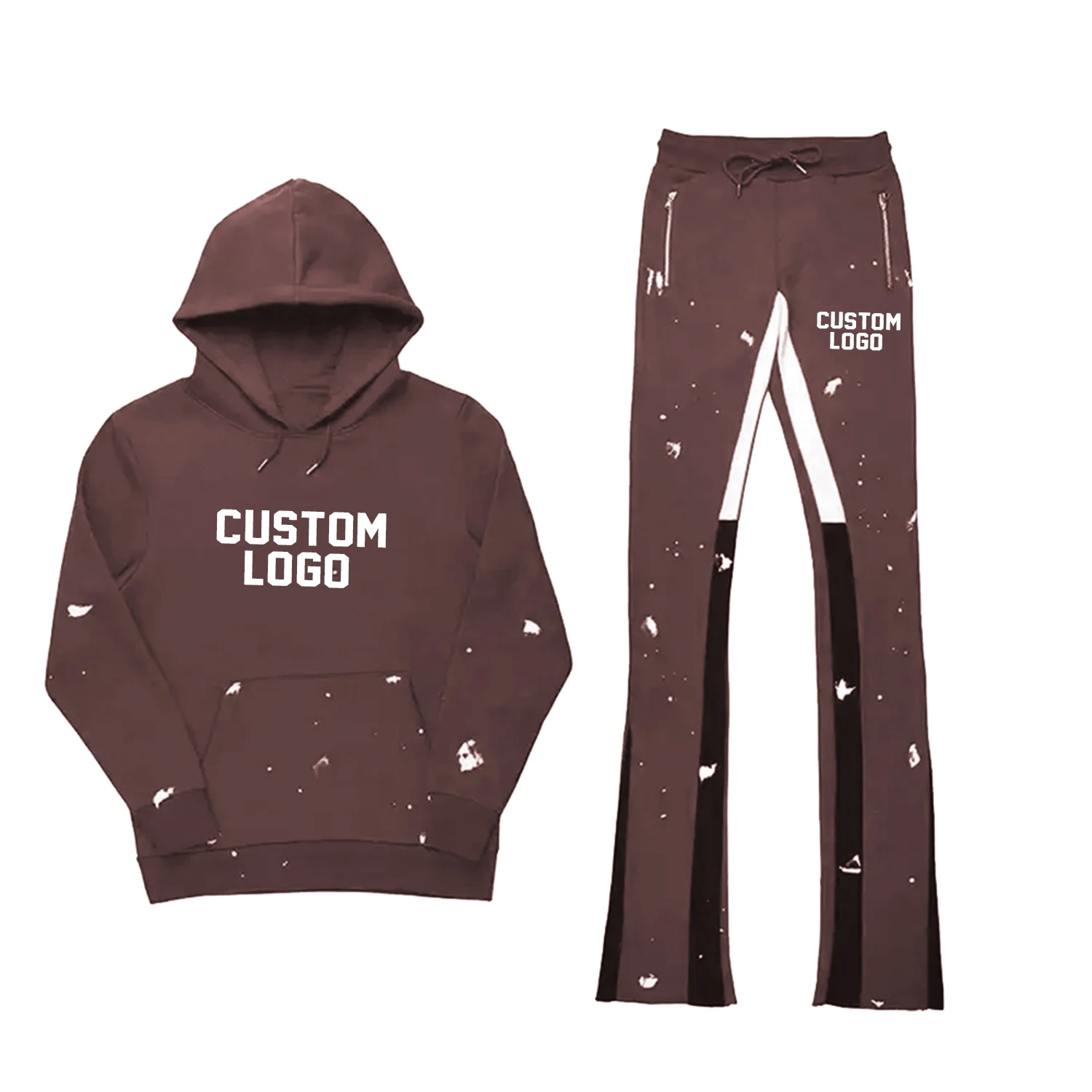 high quality flared custom tracksuit jogger flare joggers tracksuits ...
